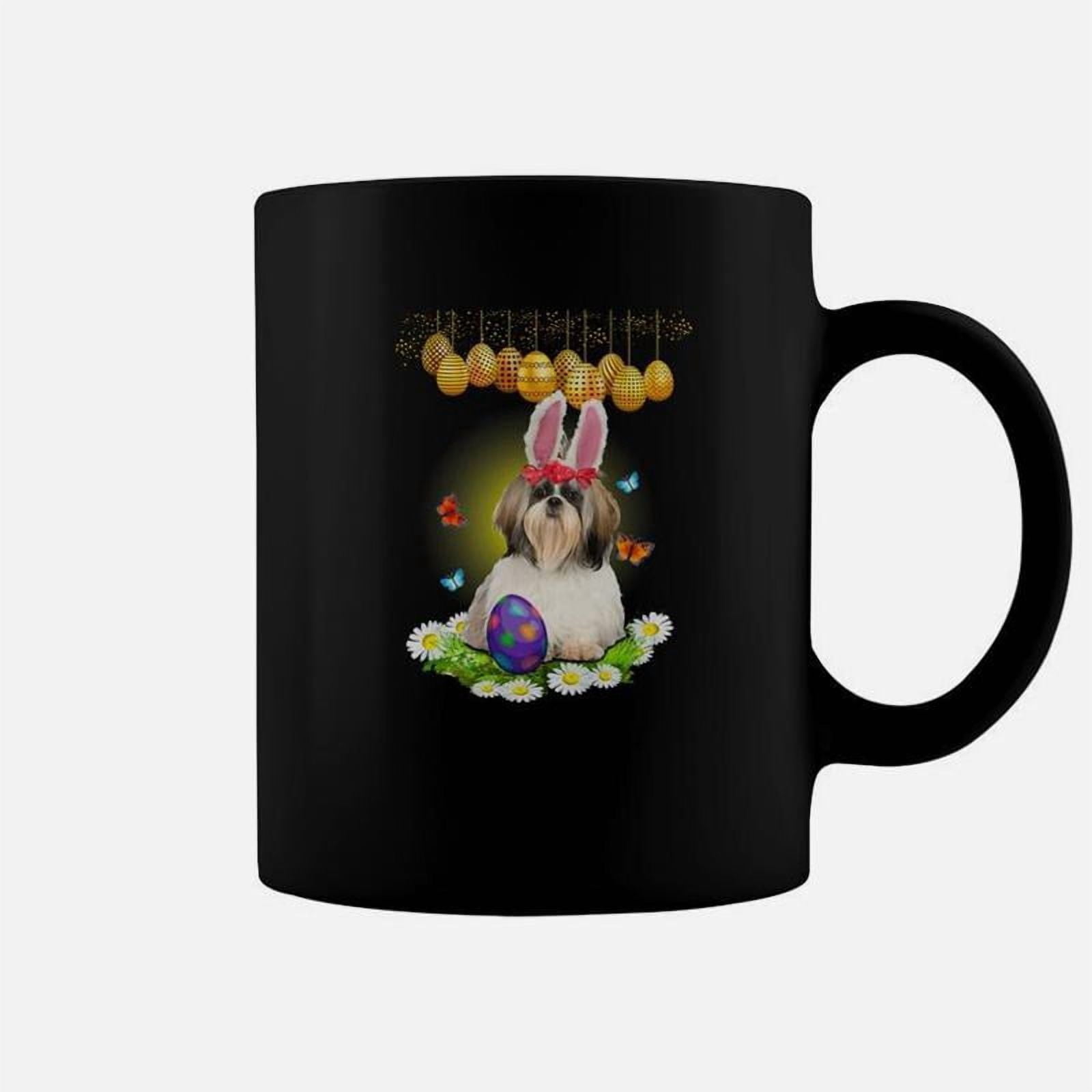 Shih Tzu Lover Rabbit Ears Egg Funny Easter Gift Coffee Mug - Walmart.com