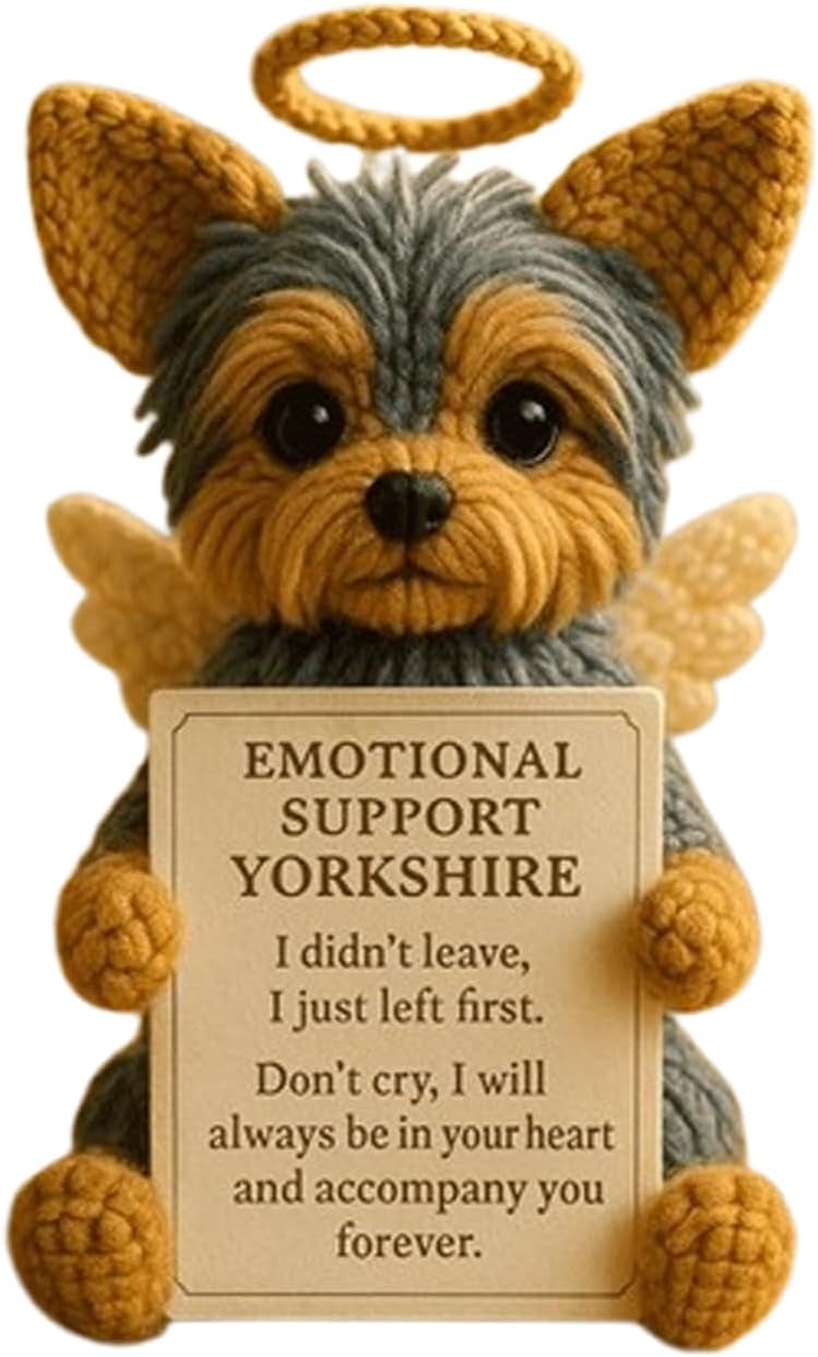 Shih Tzu Memorial Emotional Support Crochet, Positive Crochet Animals ...
