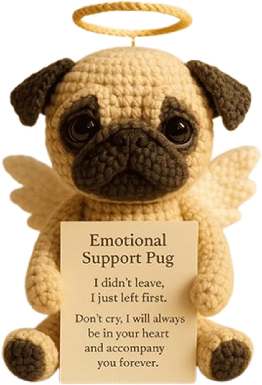 Shih Tzu Memorial Emotional Support Crochet, Positive Crochet Animals ...
