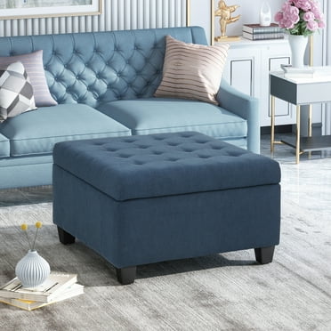 ZAFLY Large Square Ottoman with Storage, Lift Top Coffee Table ...