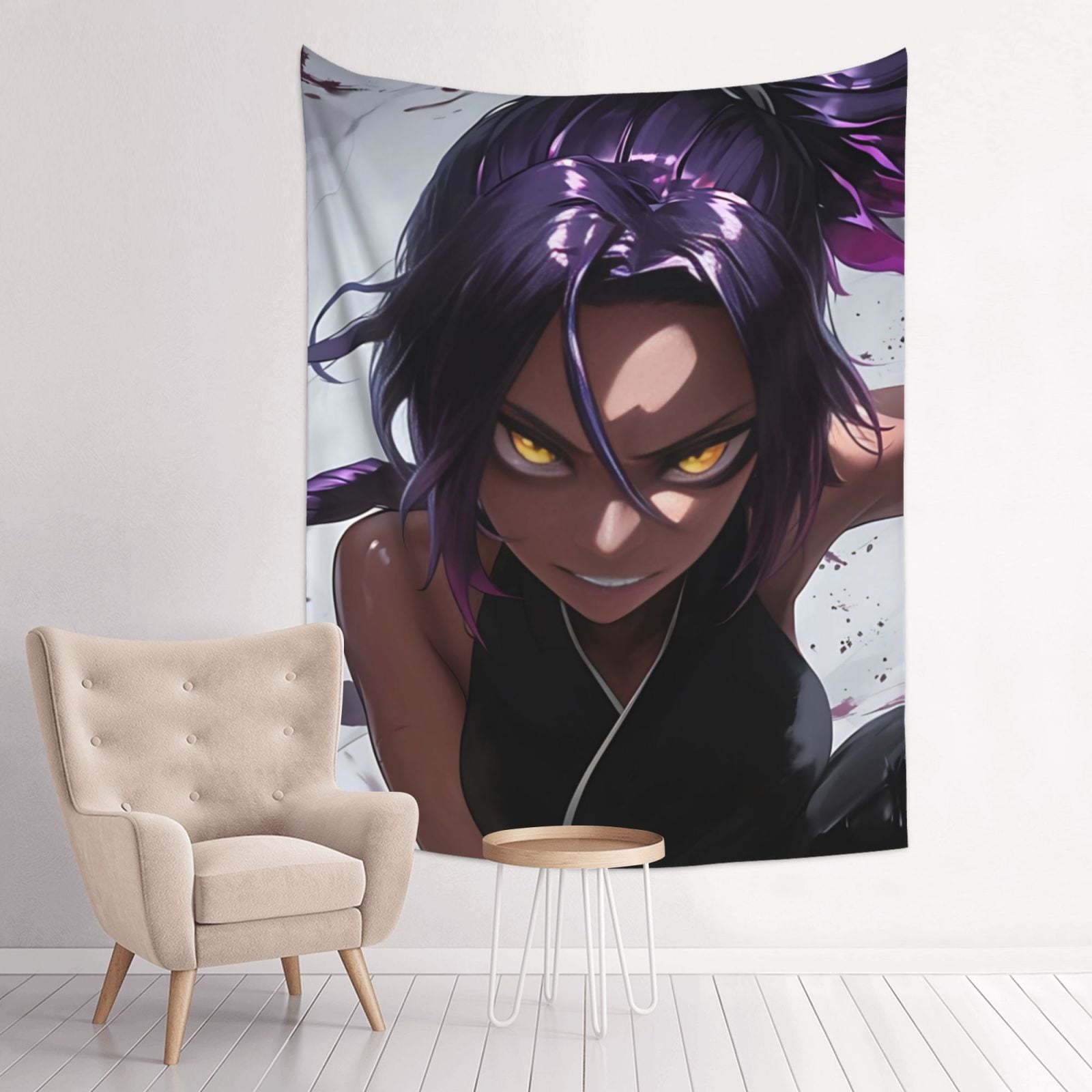 Shihouin Yoruichi Bleach Anime 3d Pattern Tapestry Indian Dorm Decor ...