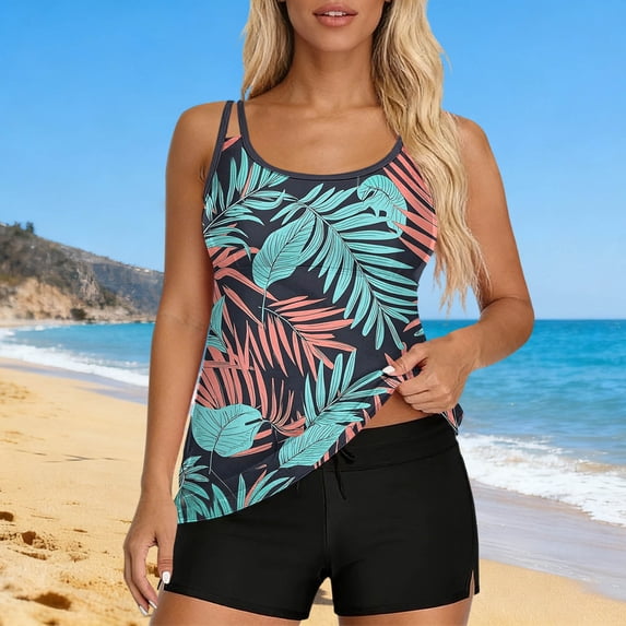 Shihyeh Womens Flowy Tankini Tops Only - Modest Bathing Suit Loose Fit ...