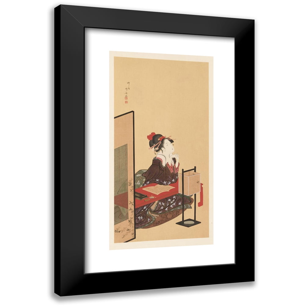 Shiichi Tajima 11x18 Black Modern Framed Museum Art Print Titled ...