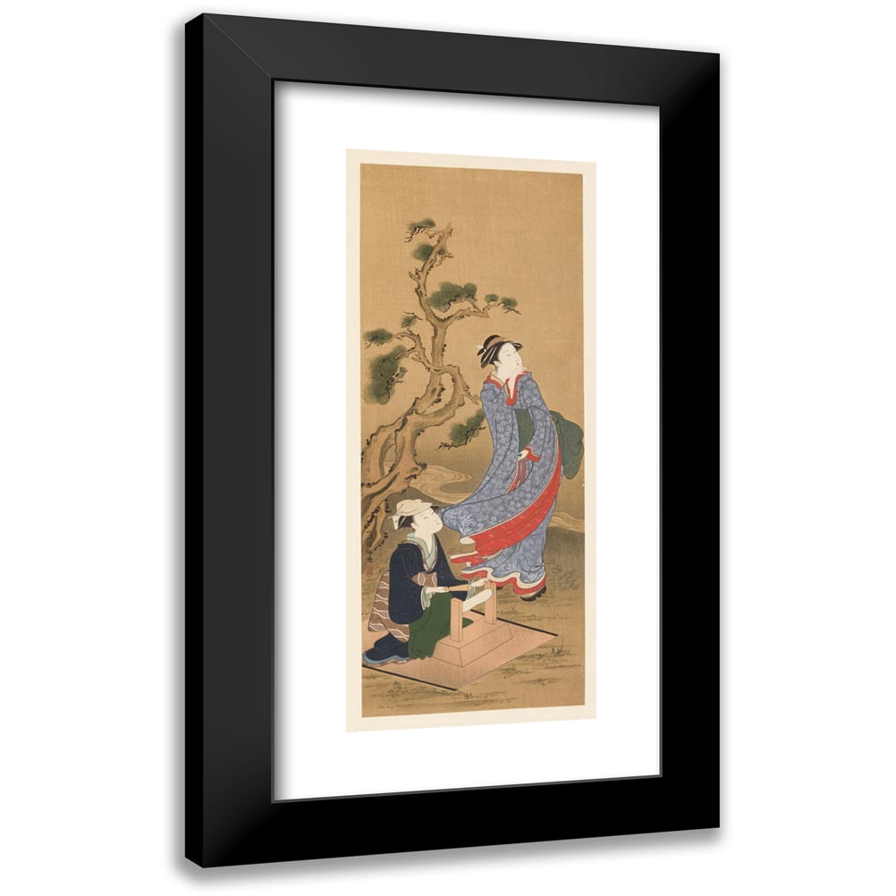 Shiichi Tajima 12x24 Black Modern Framed Museum Art Print Titled ...