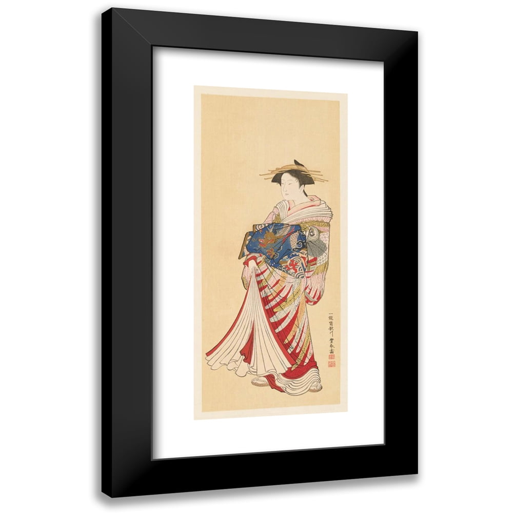 Shiichi Tajima 13x24 Black Modern Framed Museum Art Print Titled ...