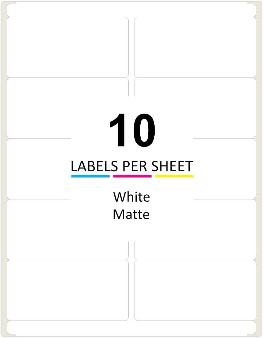 Shiipping Labels for Laser & Inkjet Printers, with Self Adhesive 2 x 4 ...
