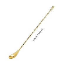 12 Inches Bar Stainless Steel Mixing Spoon Cocktail Mixing Glass Bar ...