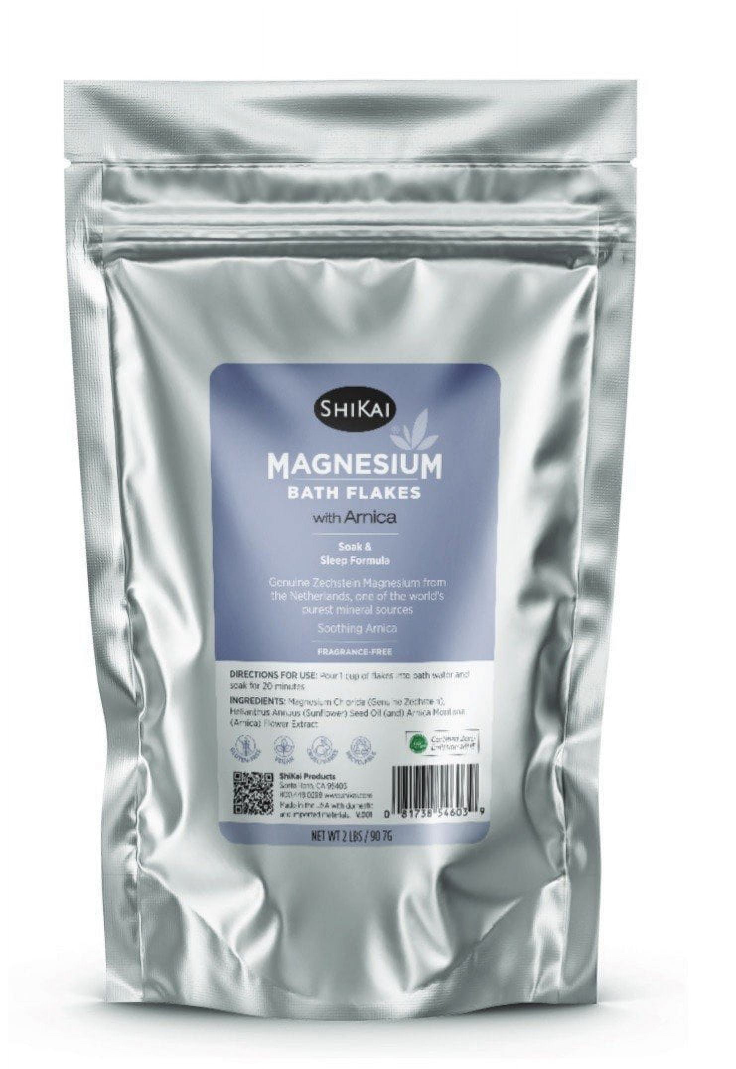 Shikai Magnesium Bath Flakes with Arnica 2 lb Flakes - Walmart Business ...