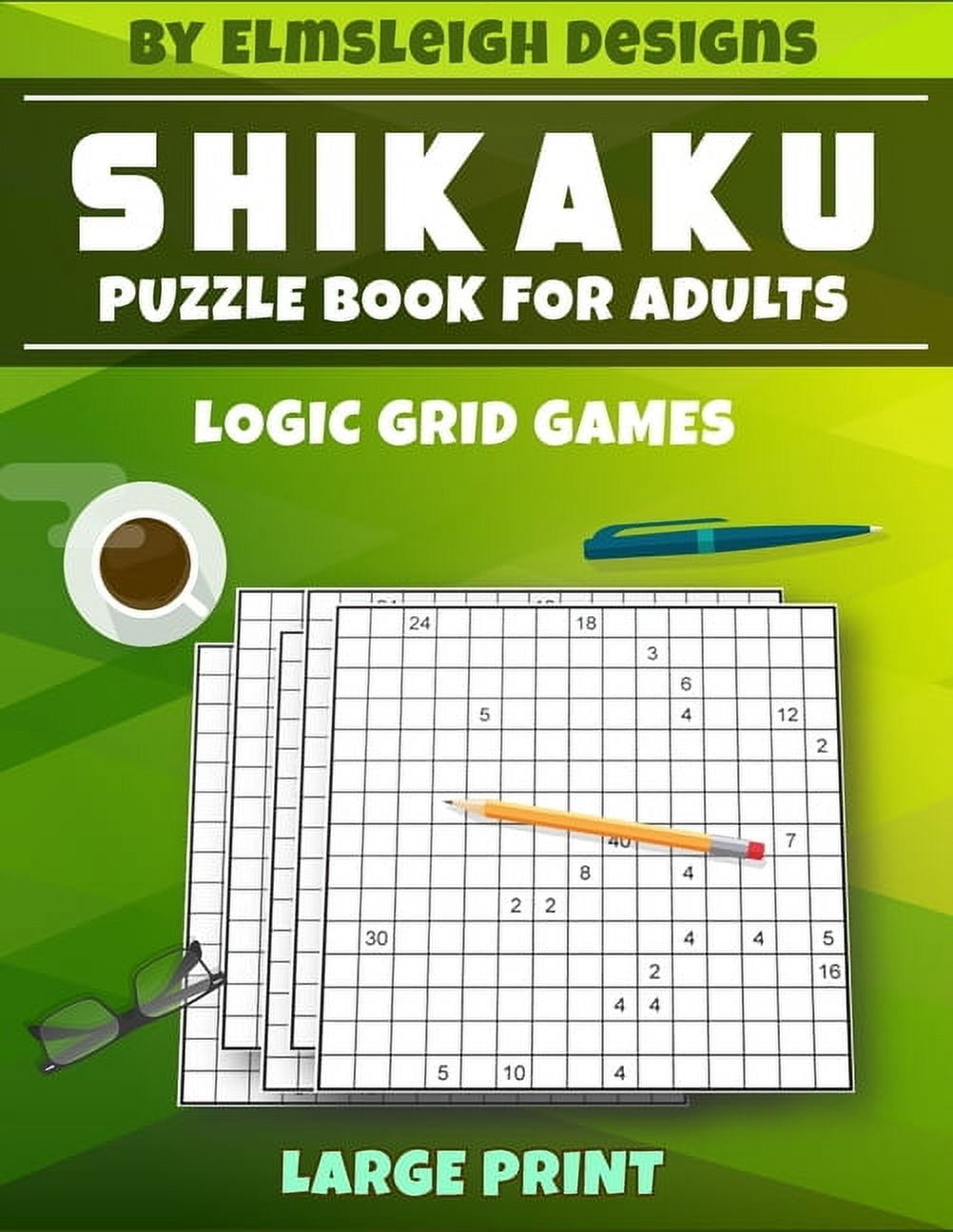 Shikaku Puzzle Book For Adults: 100 Logic Based Grid Puzzles in 15 x 15 Grids (Paperback)(Large ...