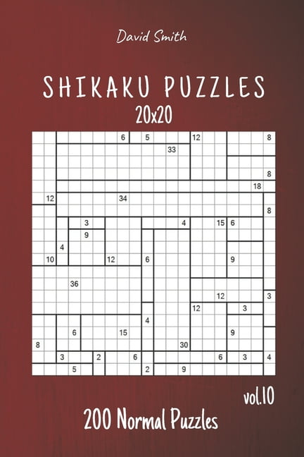 Shikaku Puzzles - 200 Normal Puzzles 20x20 vol.10, (Paperback ...