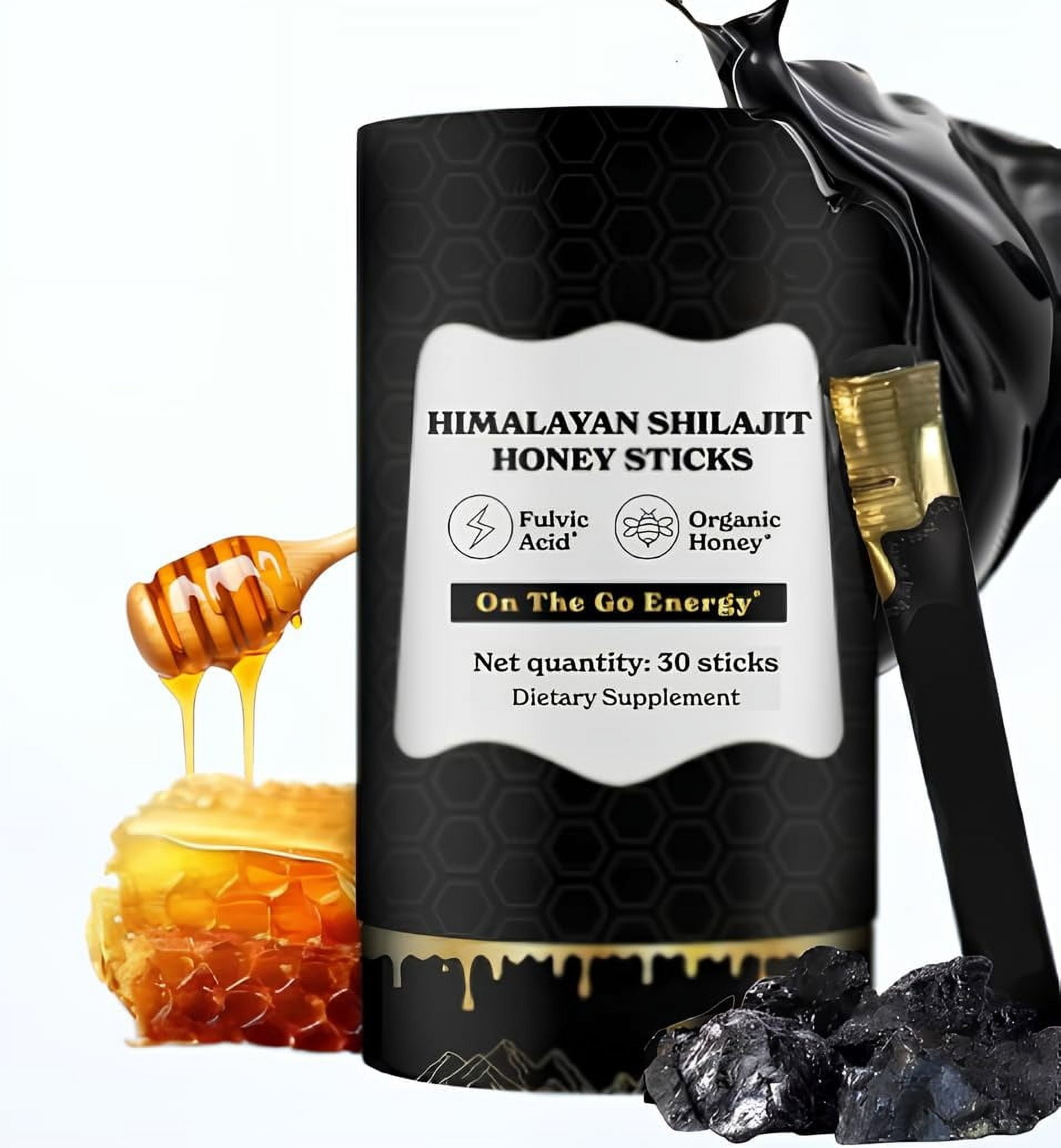 Shilajit Honey Sticks, 30 Honey Sticks himalayan Shilajit honey sticks ...