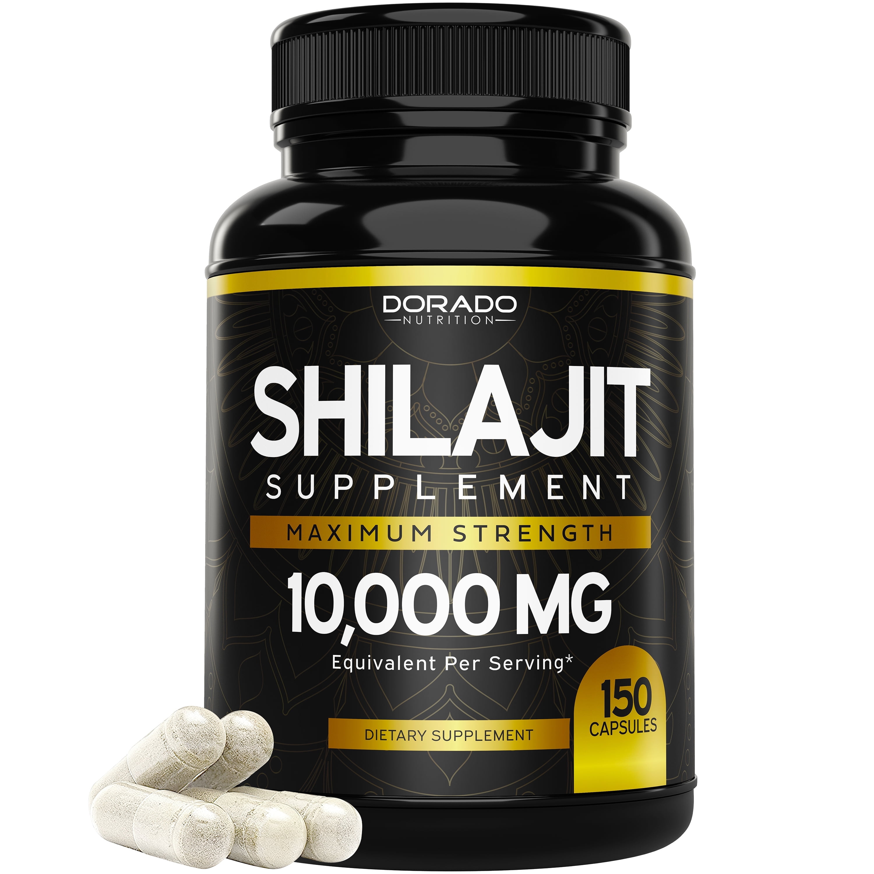 Shilajit Pure Himalayan Capsules 10,000mg (150 Capsules) - Premium ...