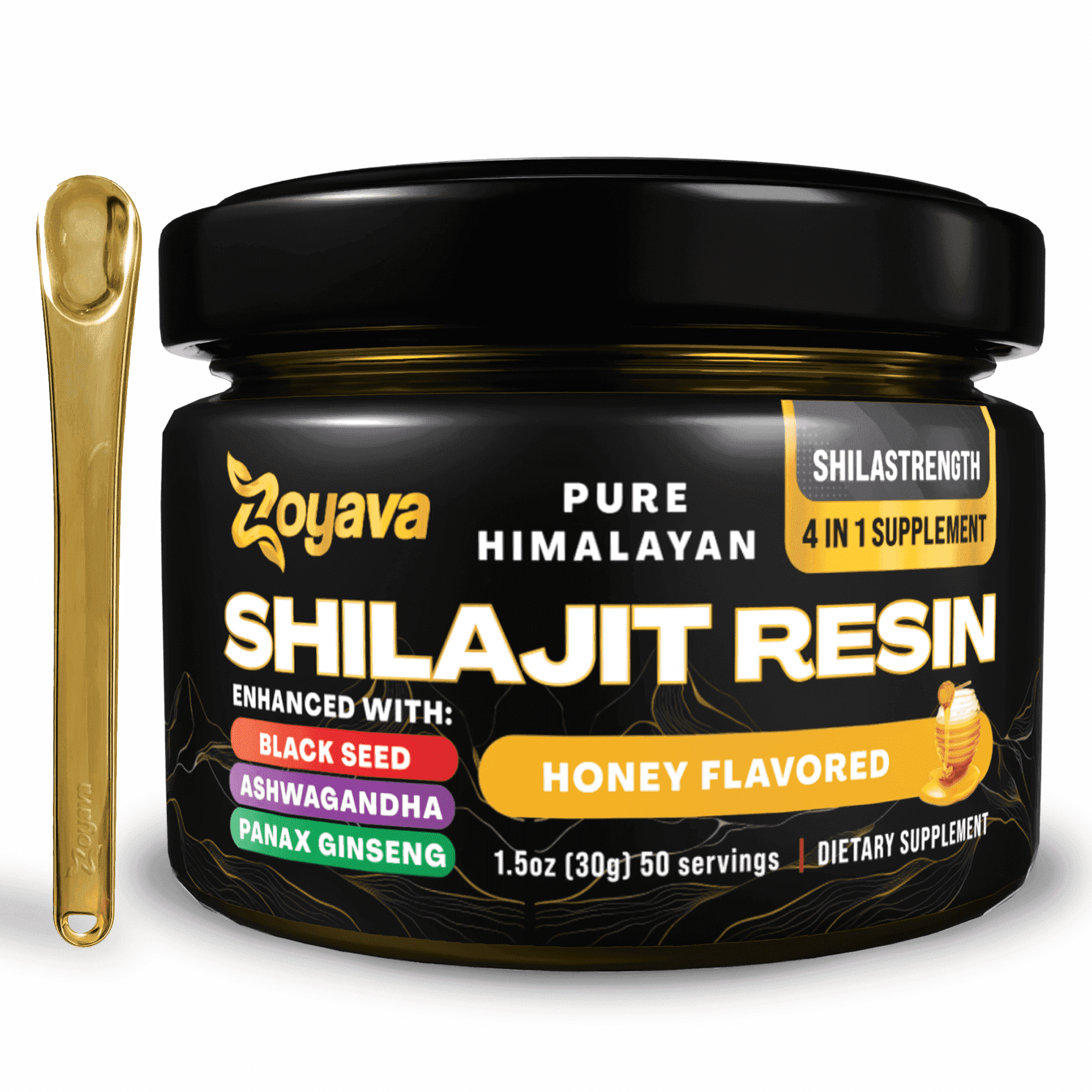 Zoyava Shilajit Resin, New & Improved Pure Himalayan Organic Resin with ...