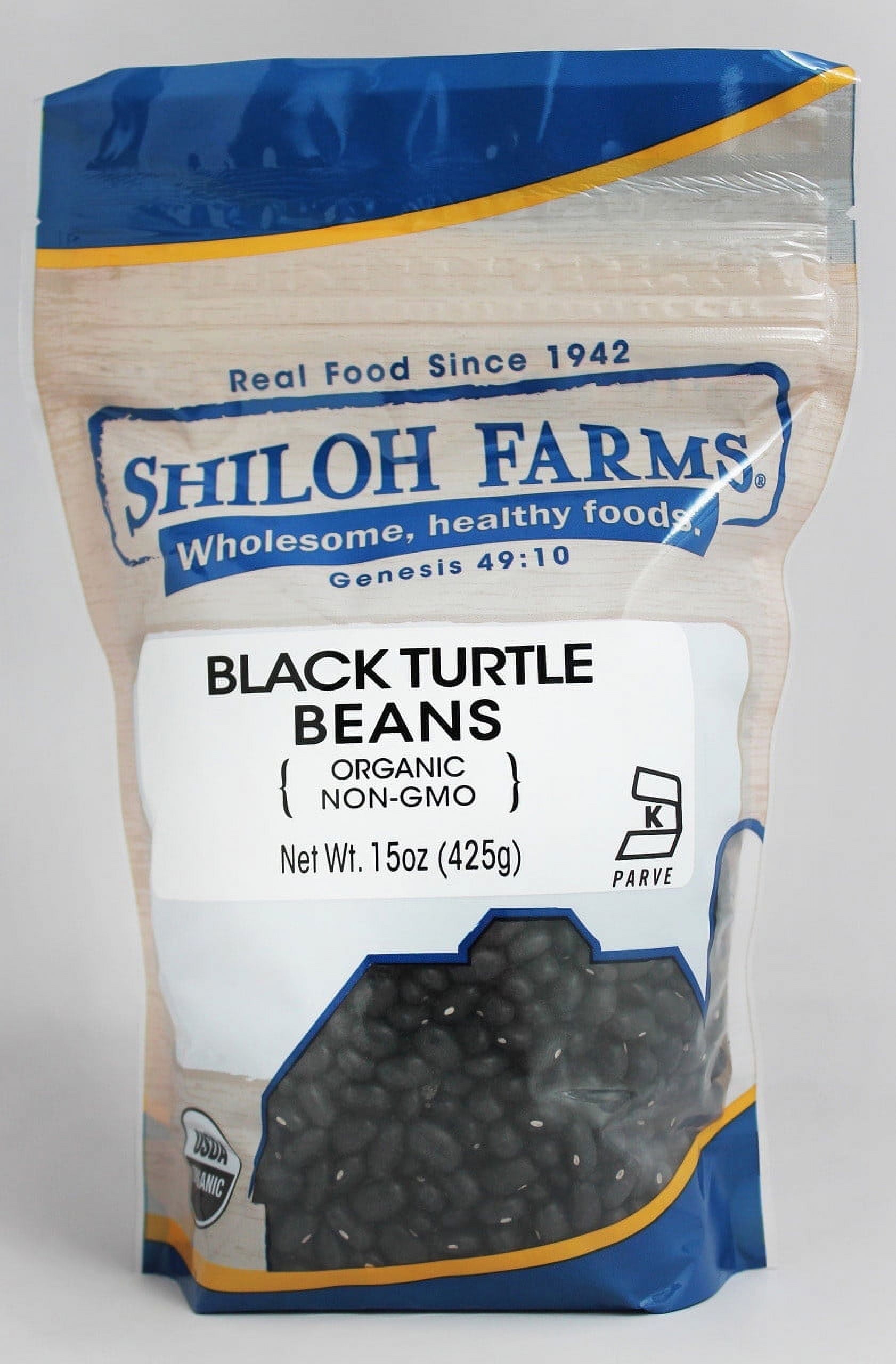 Shiloh Farms Organic Black Turtle Beans - 15 oz - Walmart.com
