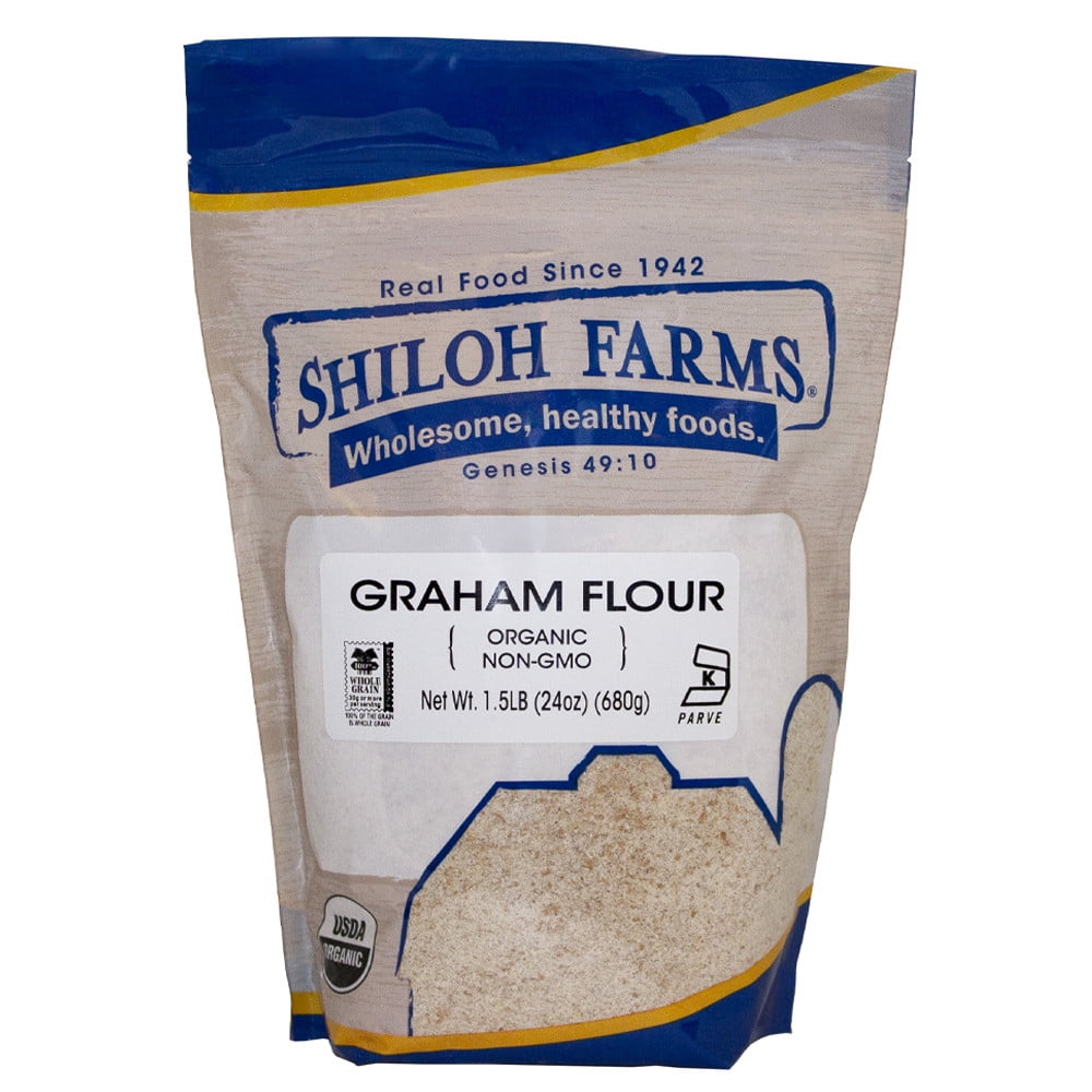 Shiloh Farms Organic Graham Flour - 24 Ounce Bag - Coarsely ground from ...
