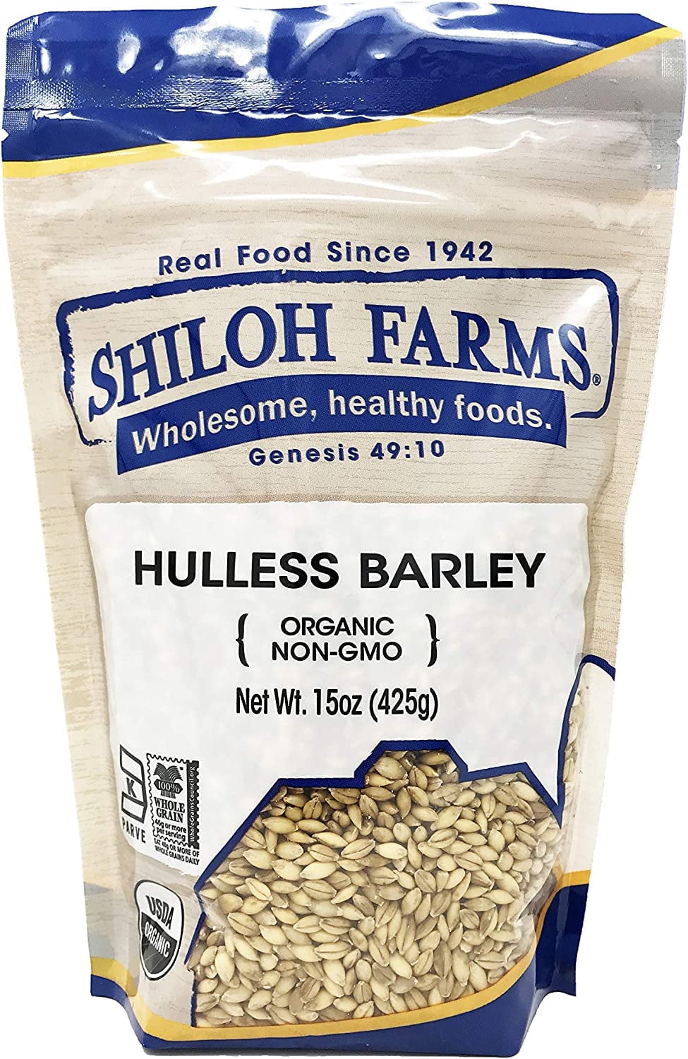 Shiloh Farms Organic Hulless Barley - 15 oz Pack of 3 - Walmart.com