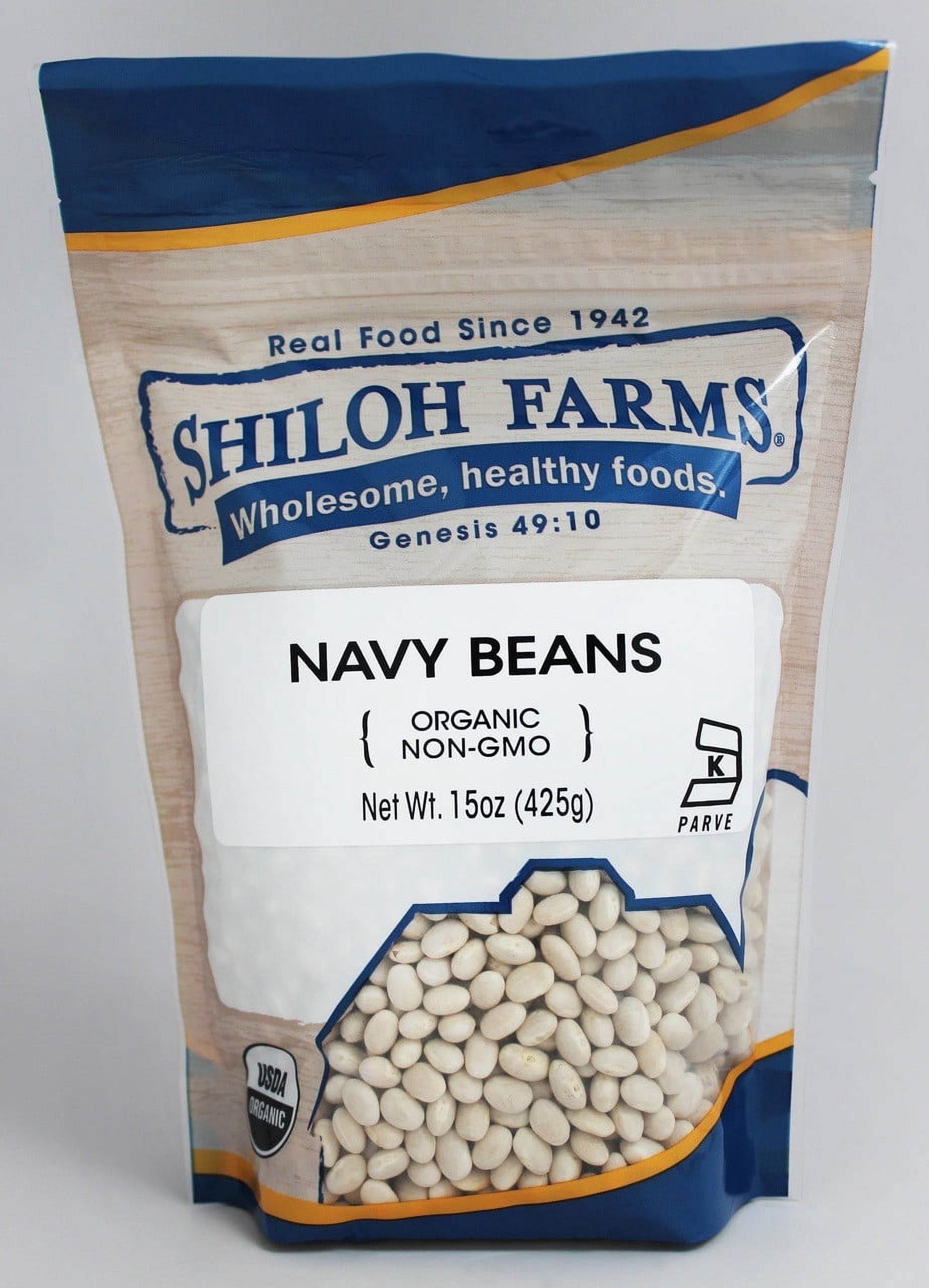 Shiloh Farms Organic Navy Beans - 15 oz Pack of 2 - Walmart.com