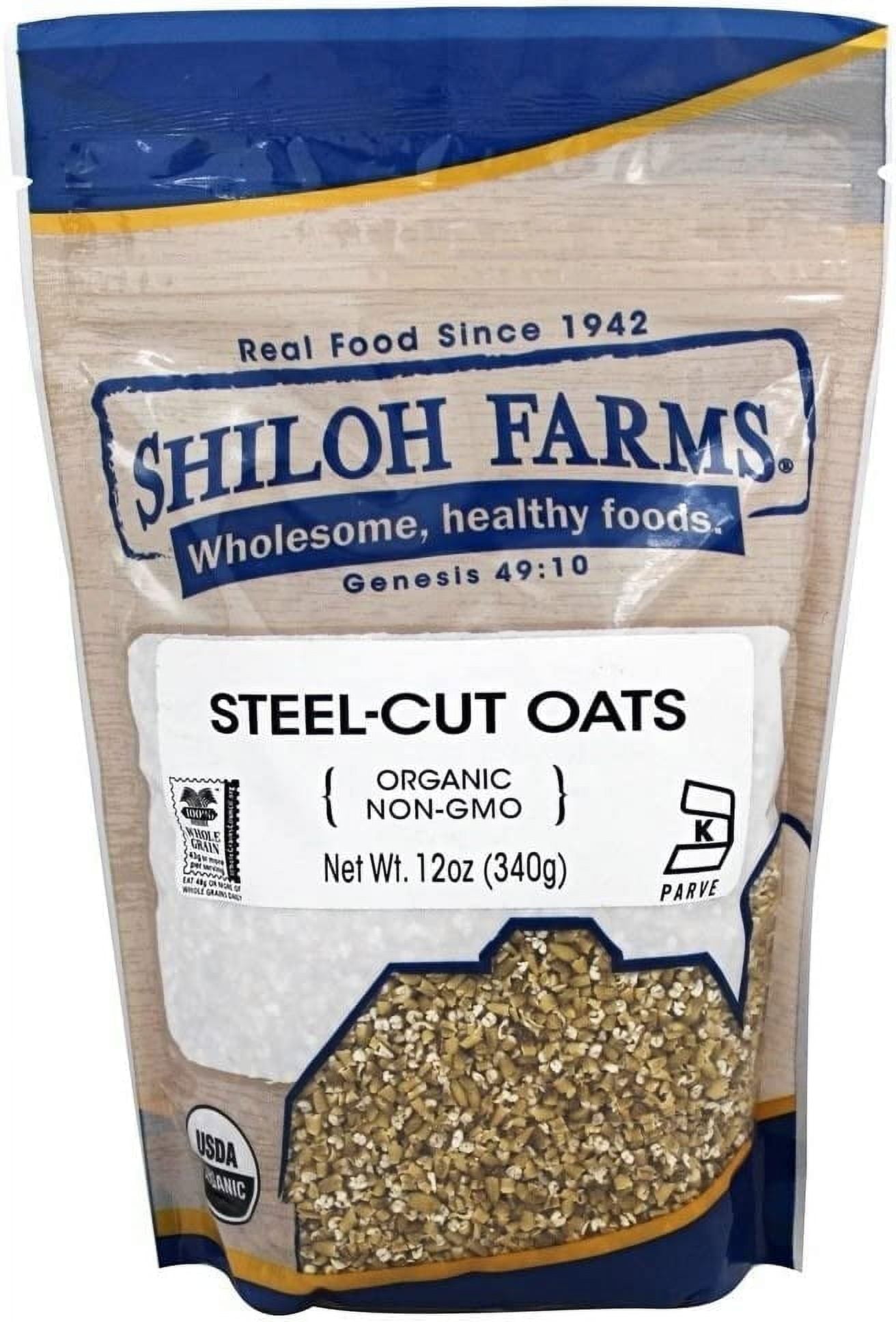 Shiloh Farms Organic Steel-Cut Oats - 12 oz - Walmart.com