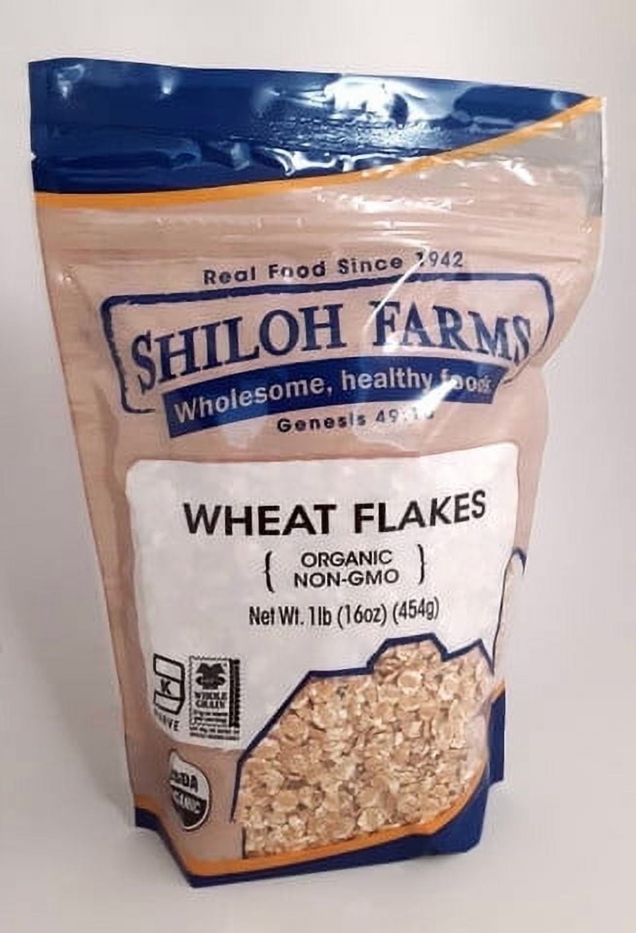 Shiloh Farms Organic Wheat Flakes - 16 oz Pack of 2 - Walmart.com