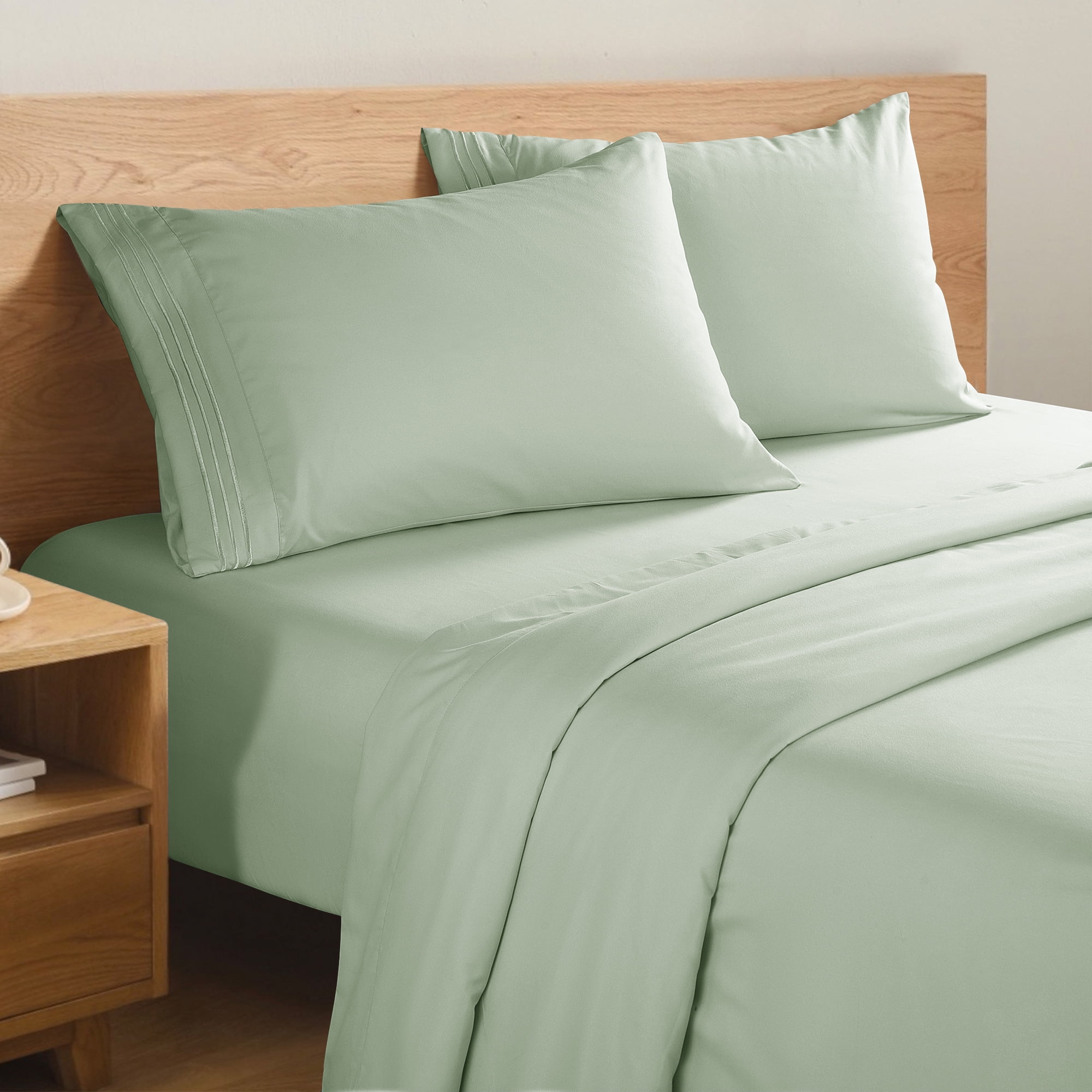 Shilucheng Cooling 4 Piece Luxury Bed Sheets Set 1800 Series