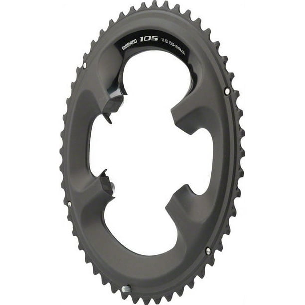 Shimano 105 5800 11-Speed Chainring - Black Tooth Count: 50 Chainring ...