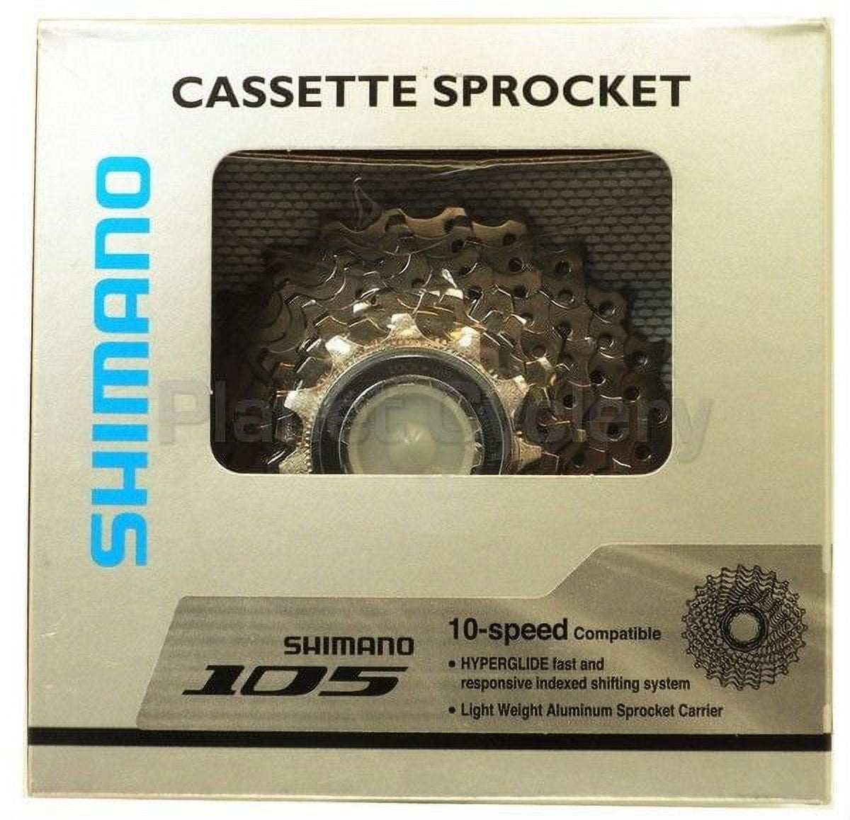 Shimano 105 CS-5700 Cassette - 10 Speed, 11-25t, Silver - Walmart.com