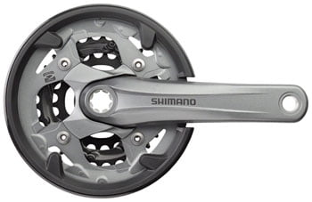 Shimano Alivio M4000 9-Speed Bike Crankset 40/30/22t 175mm Octalink Silver - Walmart.com
