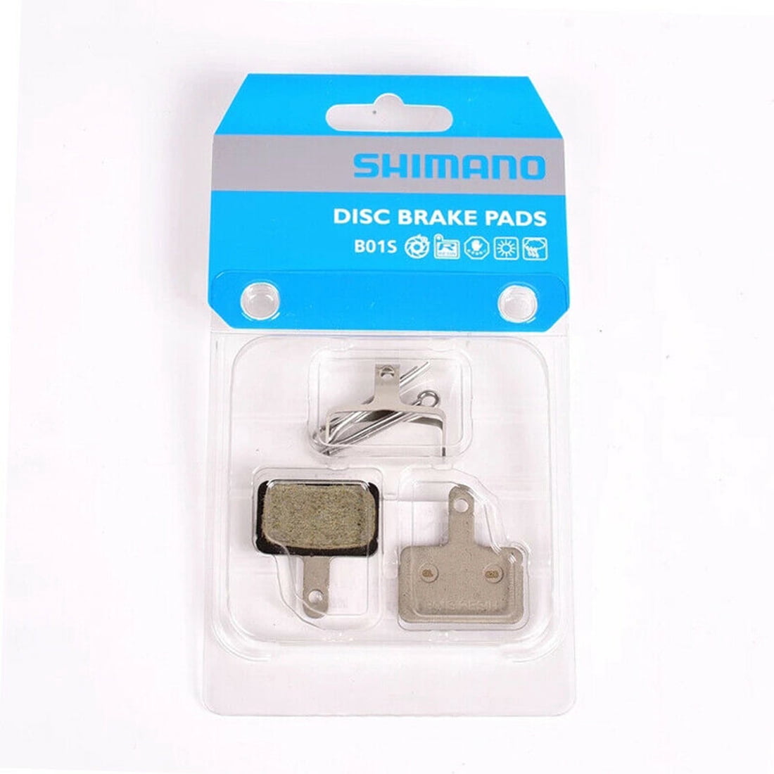 Shimano B01S Bike Disk Brake Pad, Hydraulic, Semi-Metal Resin, Front ...