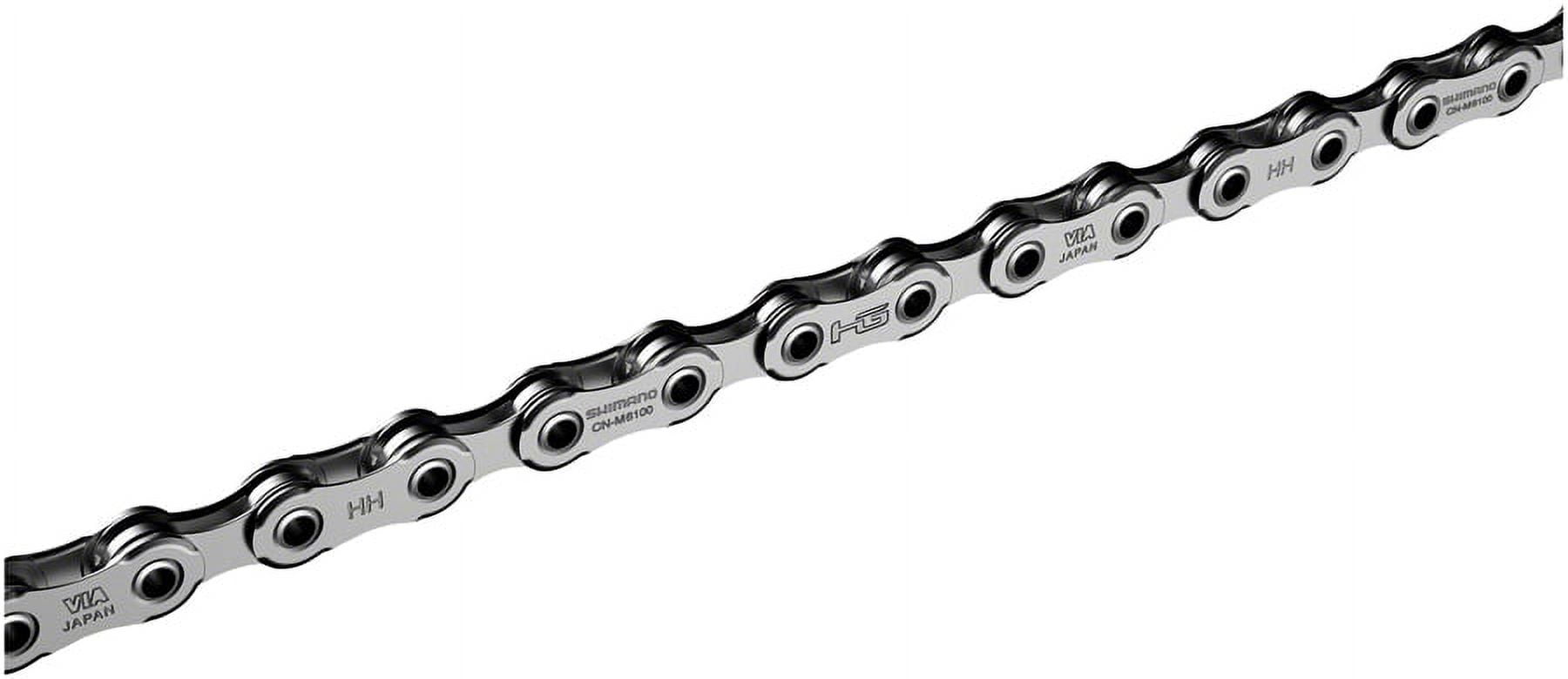 Shimano Deore CN-M6100 Chain, 12-Speed, 138 Links, Silver, Hyperglide+ ...