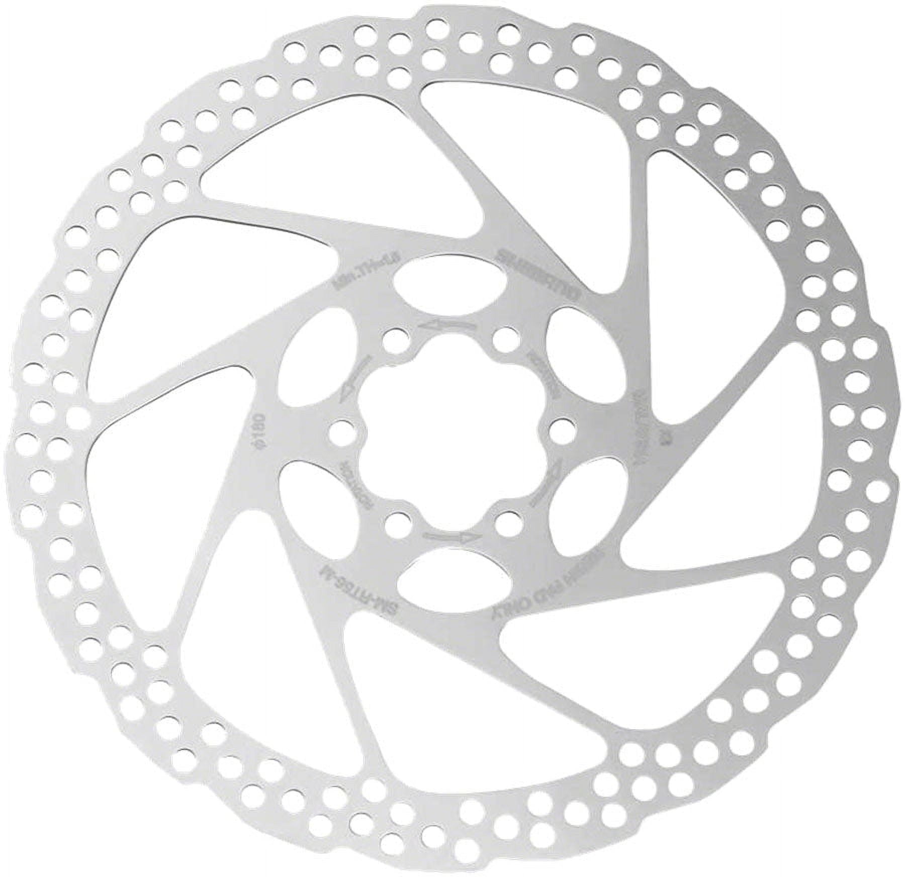 Shimano Deore SM-RT56-MP Disc Brake Rotor - 180mm 6-Bolt For Resin Pads ...