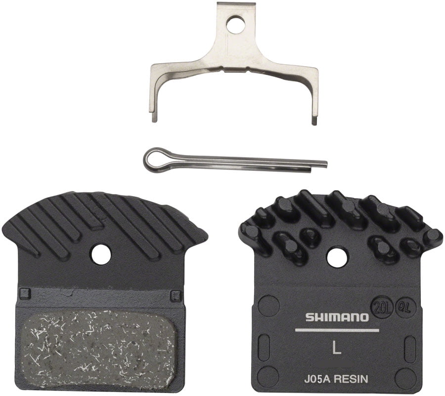 Shimano J05A-RF Disc Brake Pad and Spring - Resin Compound Finned ...