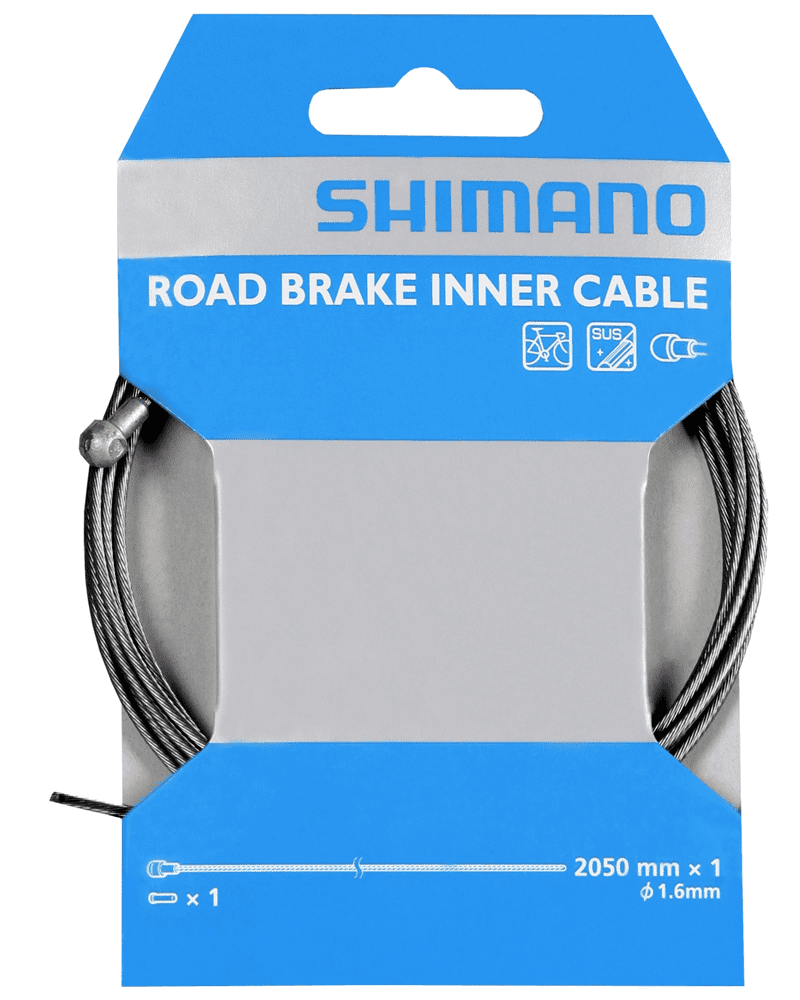Shimano Road Bike Inner Brake Cable Stainless Steel 1.6mm x 2050mm ...