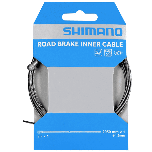 Shimano Road Bike Inner Brake Cable Stainless Steel 1.6mm x 2050mm ...