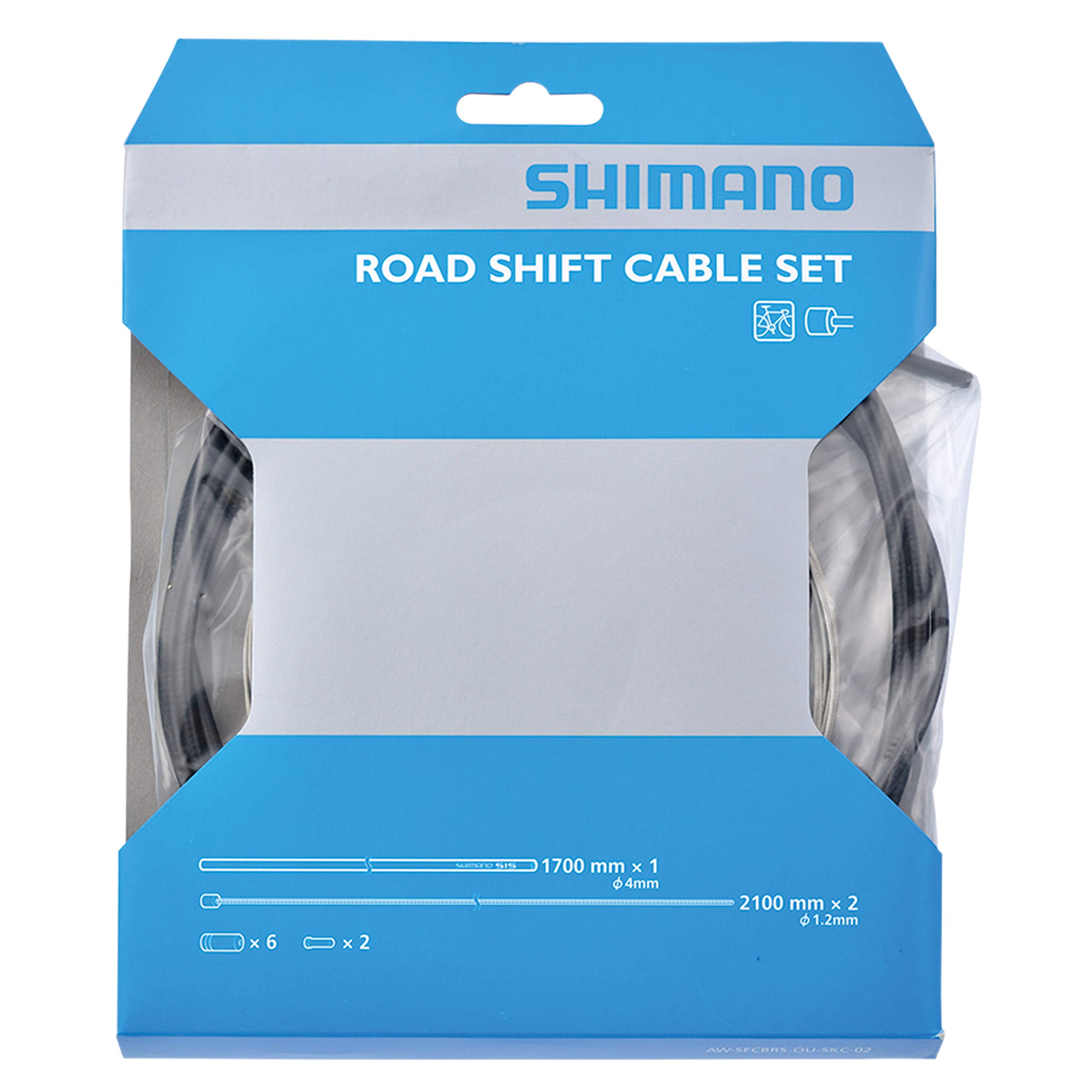 Shimano Shift Cable Set Road Steel [Y60098501] OT-SP40 Black - Walmart.com
