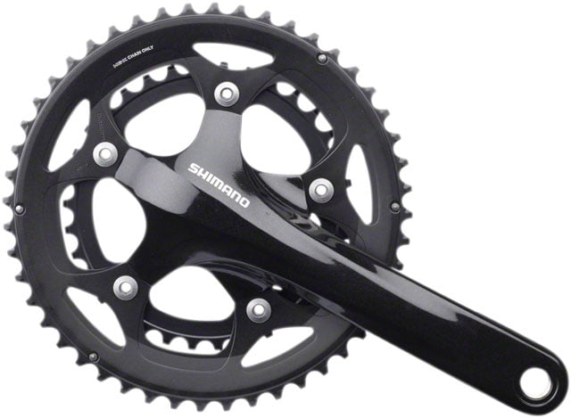 Shimano Tiagra R460 10-Speed Bike Crankset 48/34t 175mm Black - Walmart.com
