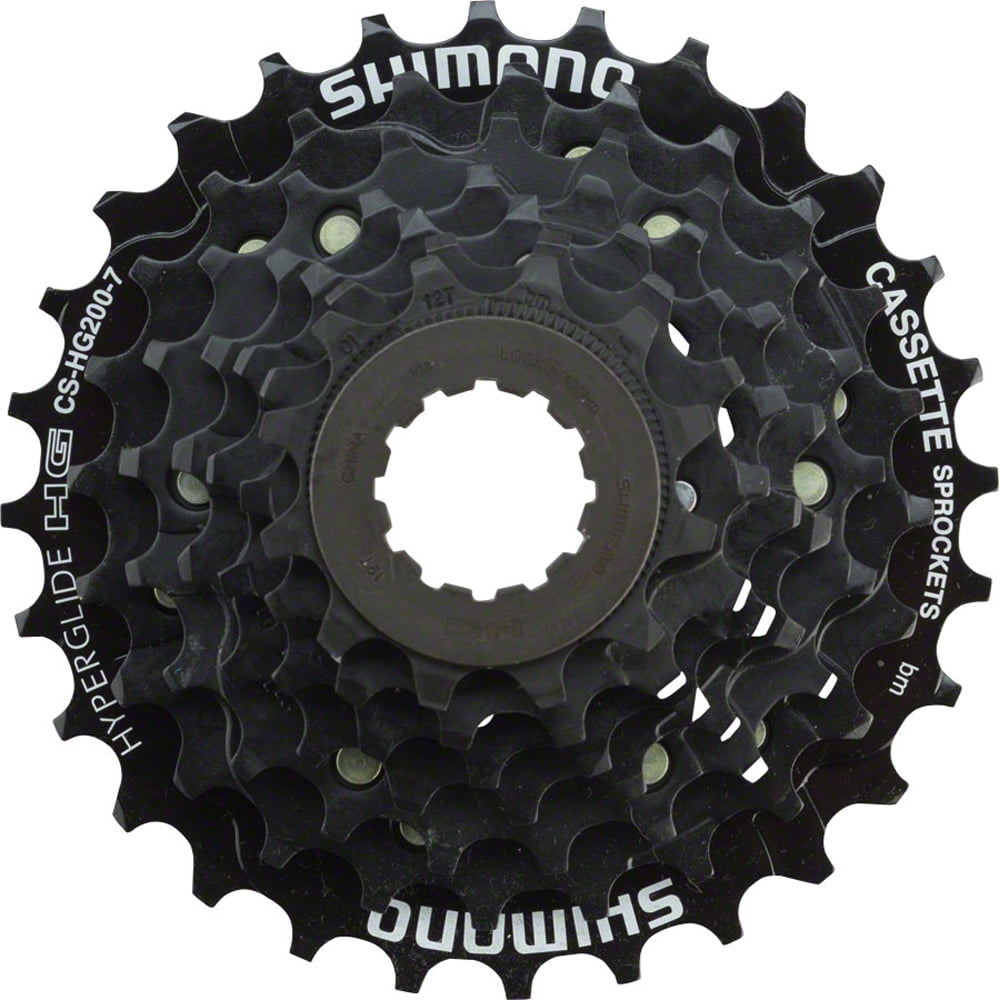 Shimano Tourney CS-HG200 Cassette Black- Range: 12-28 Drivetrain Speeds ...