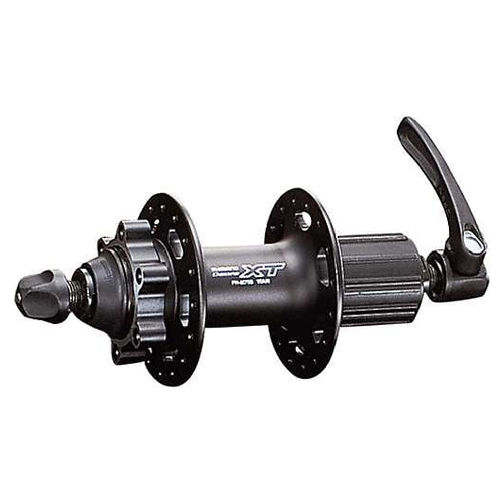 Shimano XT FH-M756-A Rear Hub - QR x 135mm, 6-Bolt, HG10, Black, 32H ...