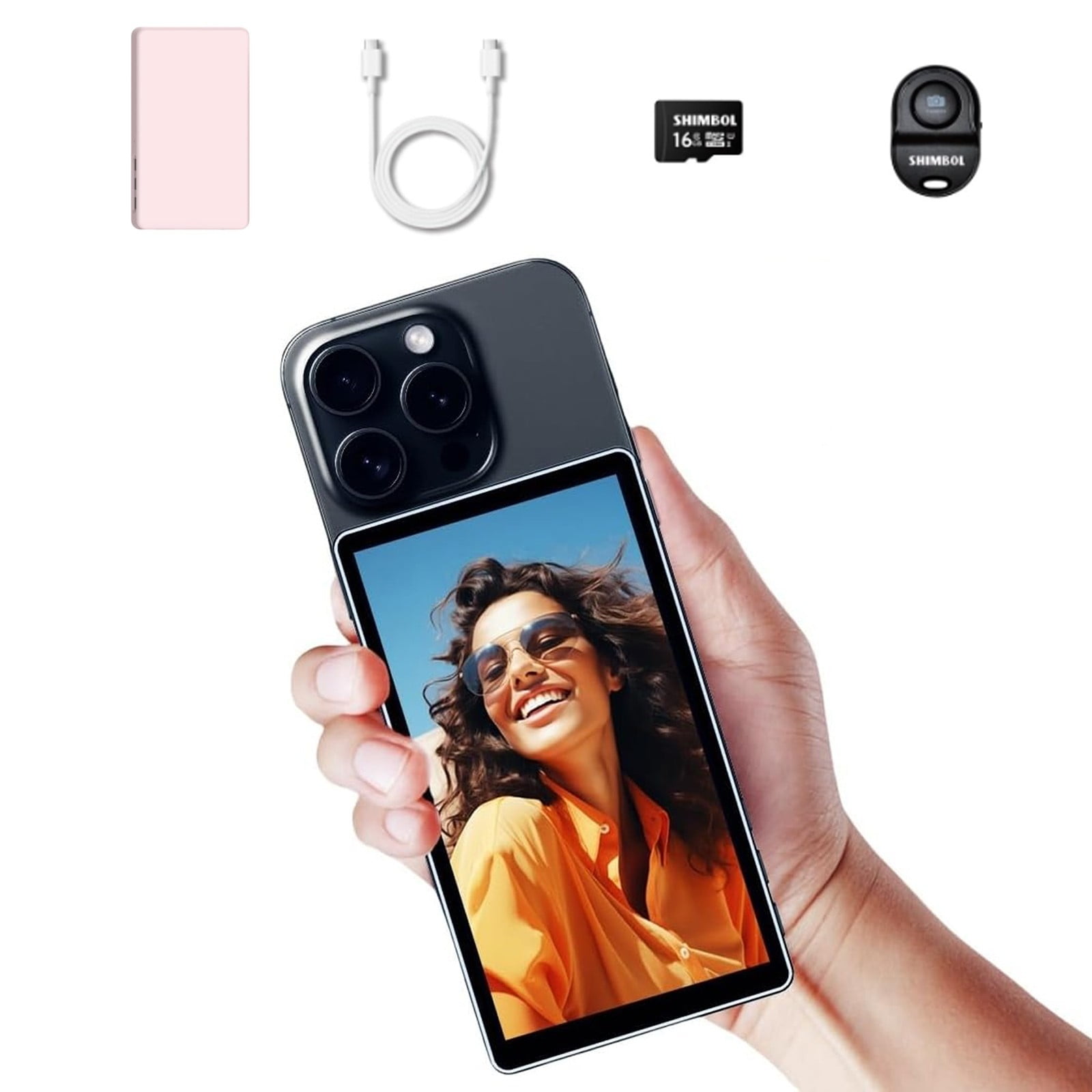 Shimbol CP5 5" Phone Vlog Selfie Monitor Screen w/Magnetic Silicone ...