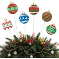 Shimeyao 6 Pcs 12 Inch Metal Christmas Garden Stakes Ugly Sweater ...