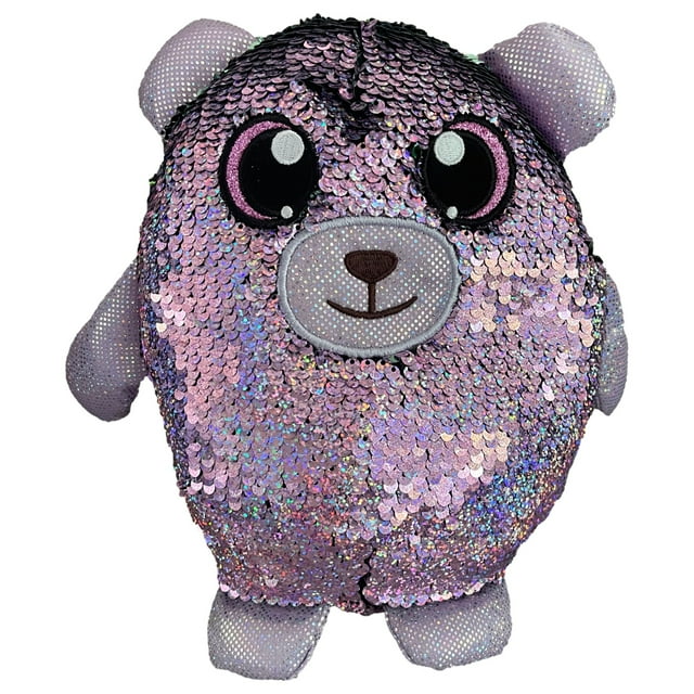 Shimmeez Reuban the Bear Sequined Stuffed Animal, 8 inch Plush Pal - Walmart.com
