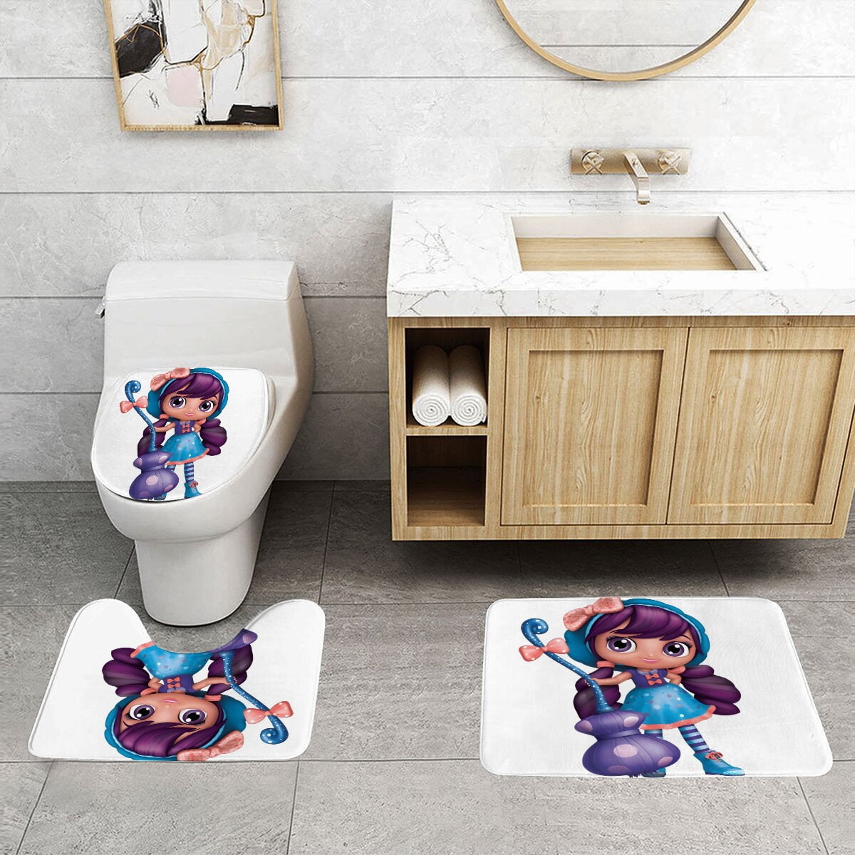 Shimmer And Shine Floor Mattoilet Threepiece Set - Walmart.com