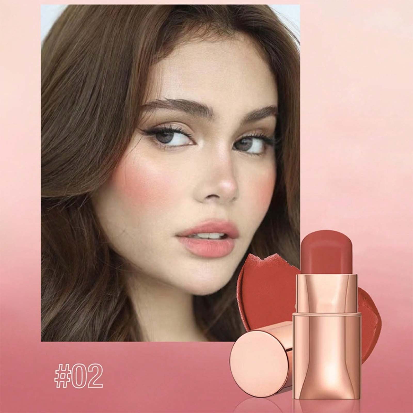 Shimmer Blush Stick, 2-in-1 Cream Blush & Pearl Eyeshadow, Highly ...