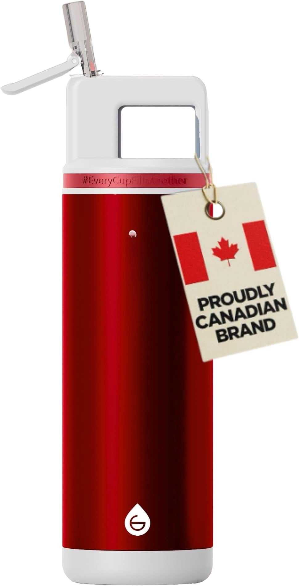 Shimmer Flip 'N Sip 20oz Insulated Water Bottle - Stainless Steel ...