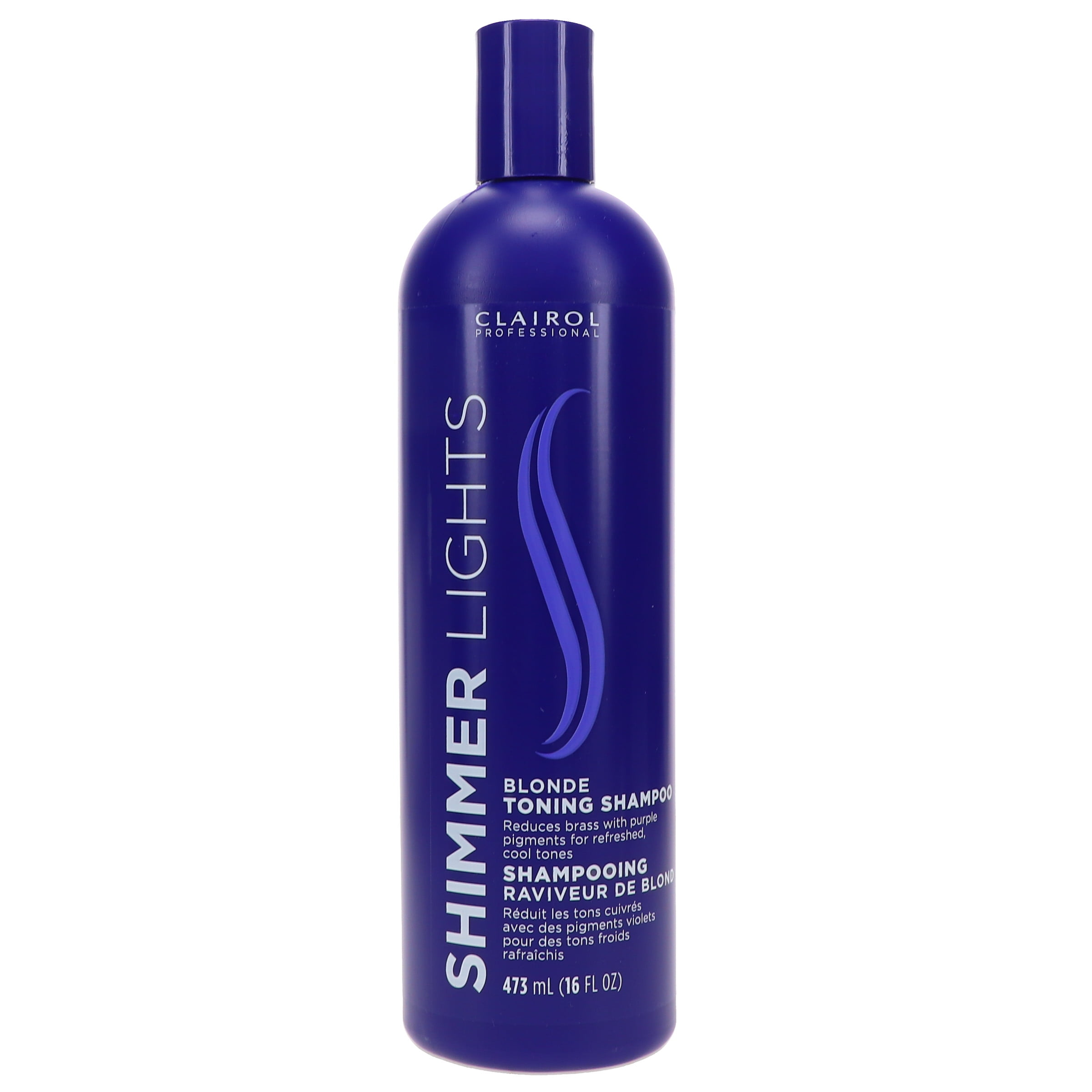 Clairol Shimmer Lights Shampoo 16 oz for Blonde Silver Hair Toning ...