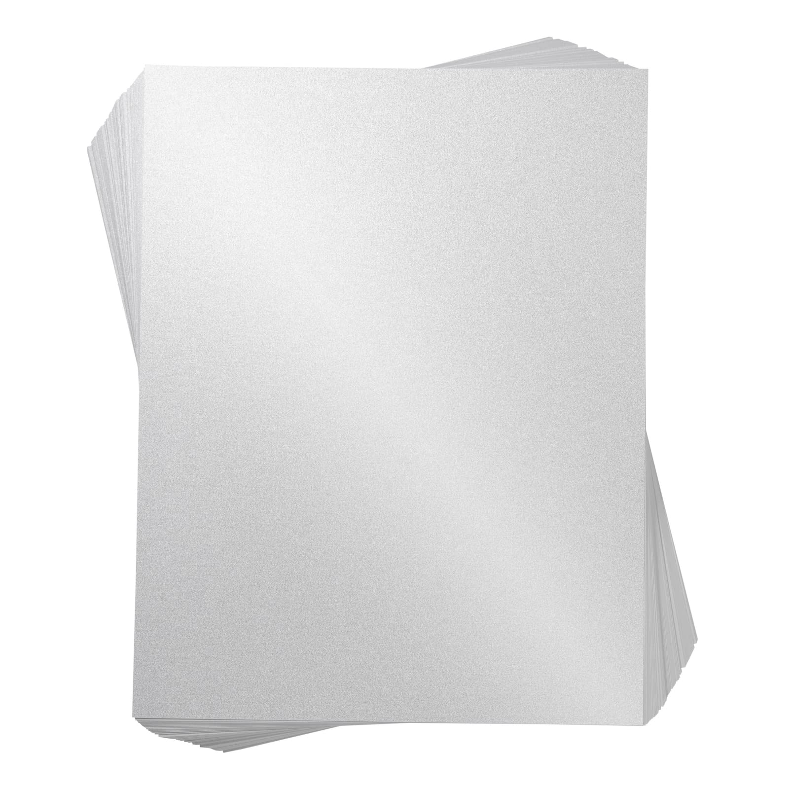 Shimmer Paper - 96-Pack MFF30 White Metallic Cardstock Paper, Double ...