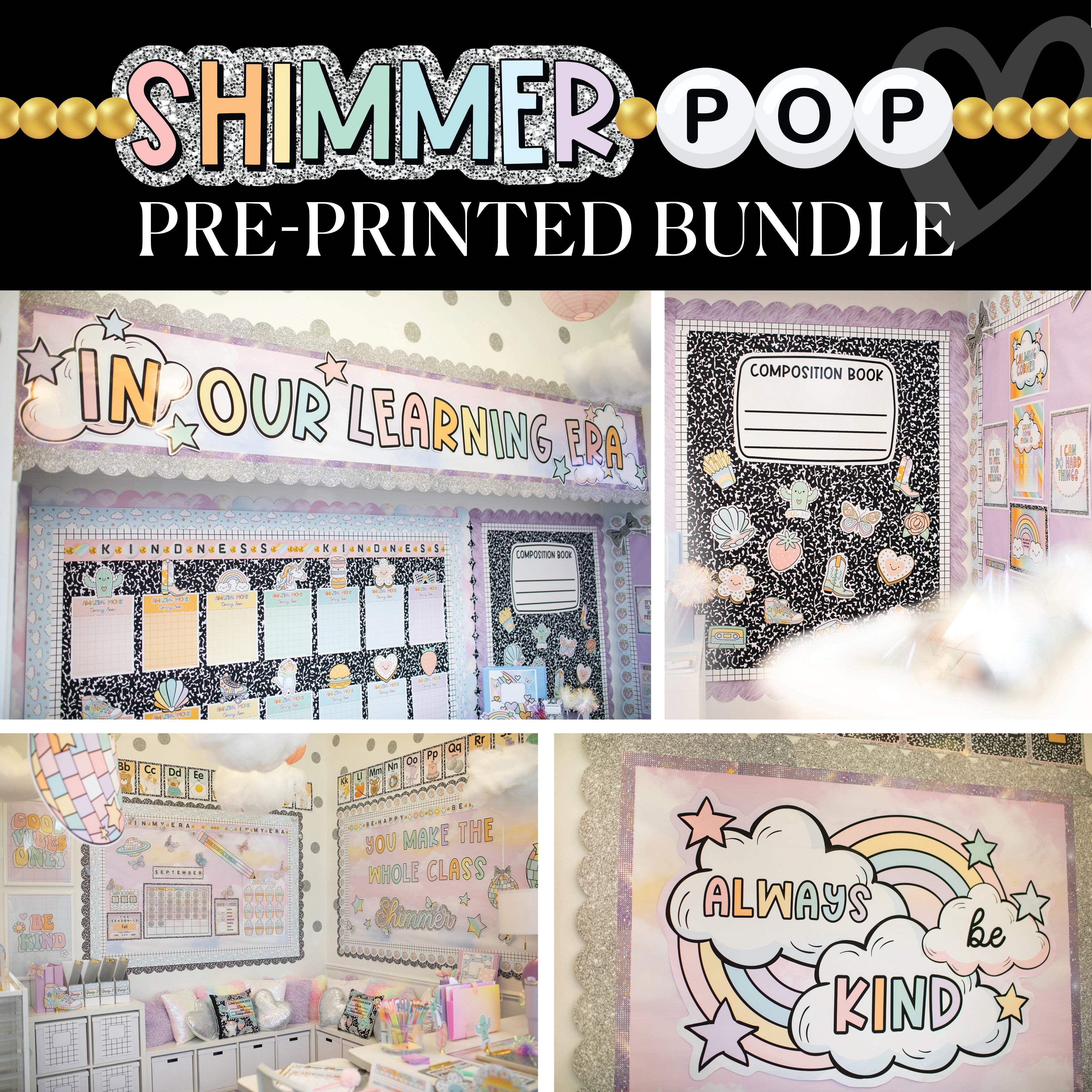 Shimmer Pop | Classroom Decor Bundle | Schoolgirl Style - Walmart.com