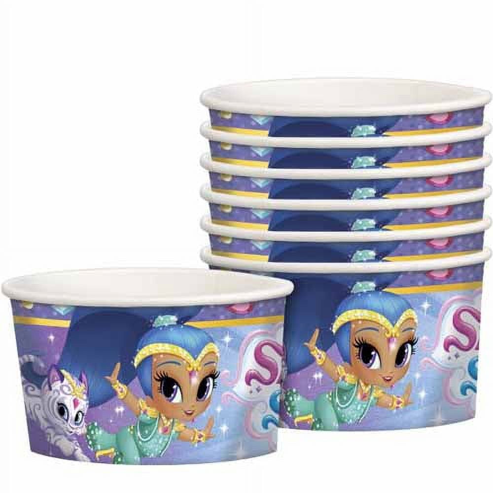 Shimmer & Shine Nick Jr Cartoon Kids Birthday Party 9.5 oz. Paper Snack ...