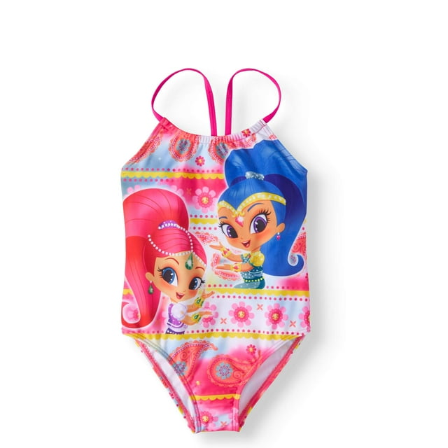 Shimmer & Shine One-Piece Swimsuit - Walmart.com