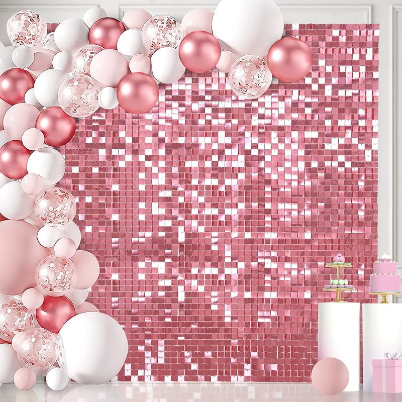Shimmer Wall Backdrop 36 Panels Silver Sequin Backdrop Panels 6FTx6FT ...