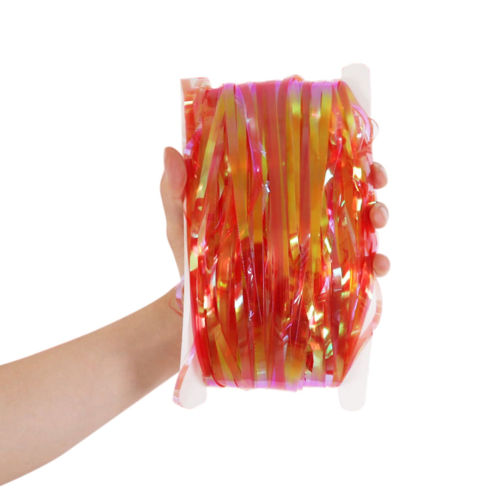 Shimmer Wall Curtain Backdrop Rainbow Streamers Curtain for Birthday ...